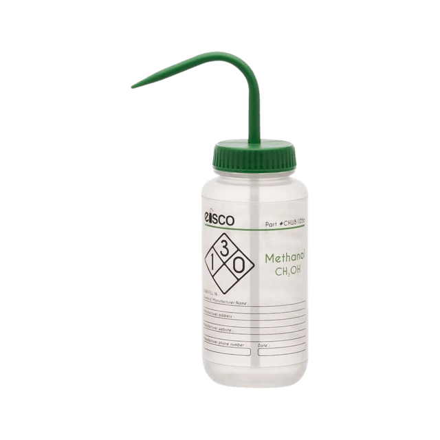 Methanol PP Wash Bottle 500ml, Wide Mouth, 4 Color - Each - Canadawide ...