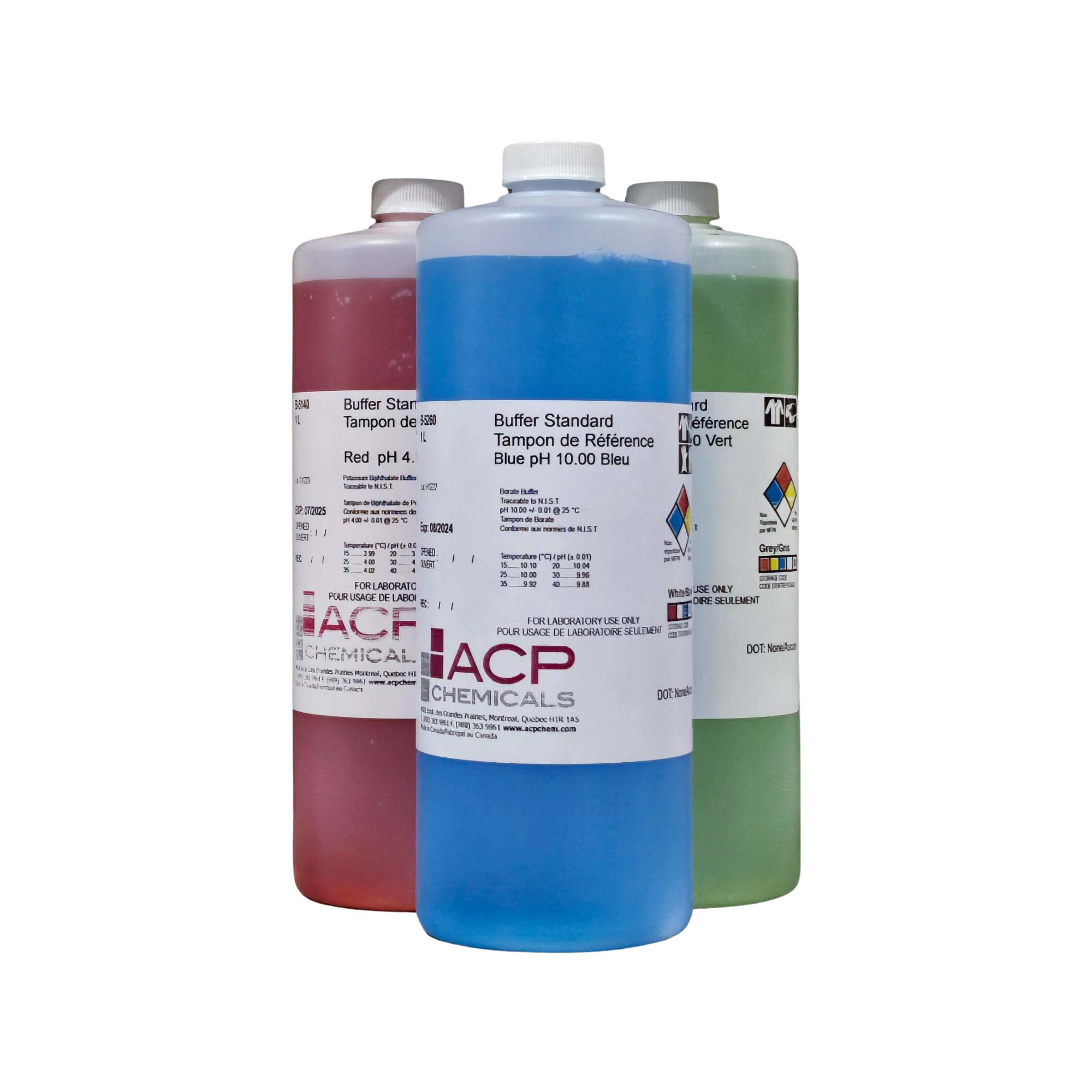 pH Buffers, Standard Values, ACP Chemicals - Canadawide Scientific