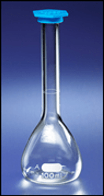 Flask, Volumetric, Snap Cap, - Canadawide Scientific